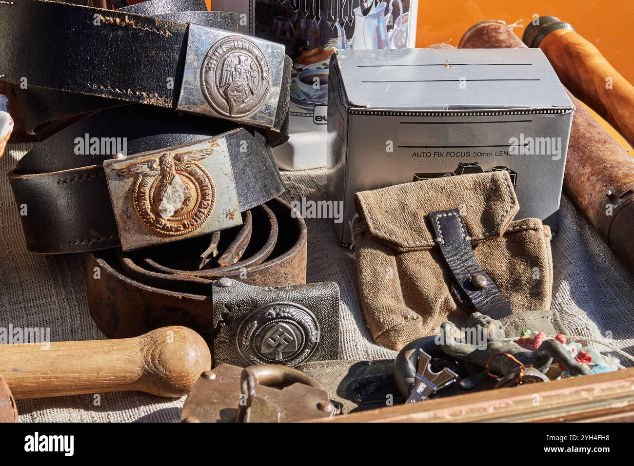 Trevi, Italy - 11 03 2024 - German soldiers' belts and buckles dating ...