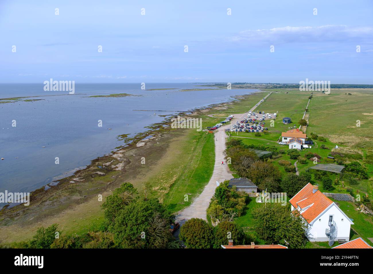 View from Long Jan, the highest lighthouse in Scandinavia, over the ...