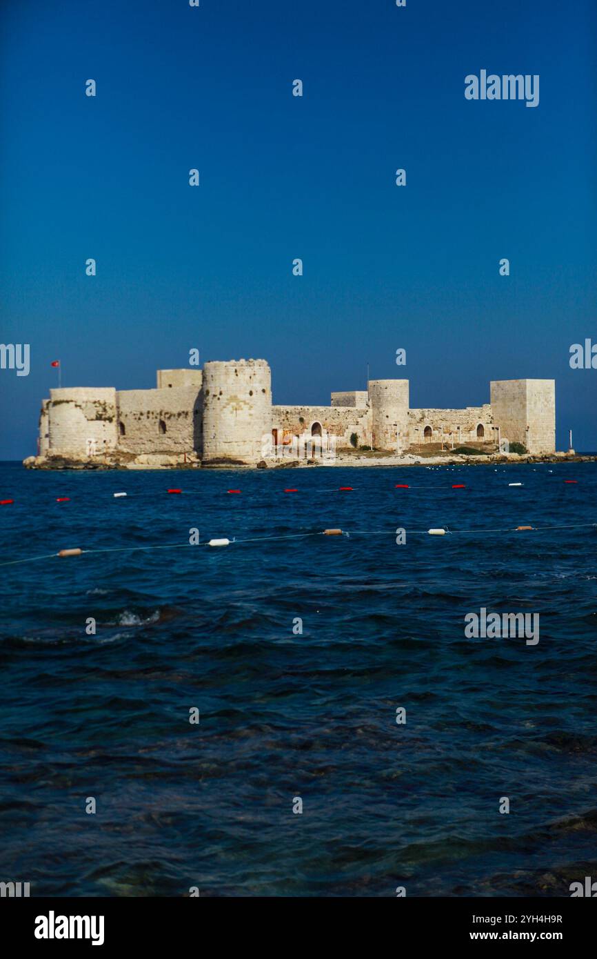 Kizkalesi, Mersin Province, Turkey. The Kizkalesi fortress in the ...