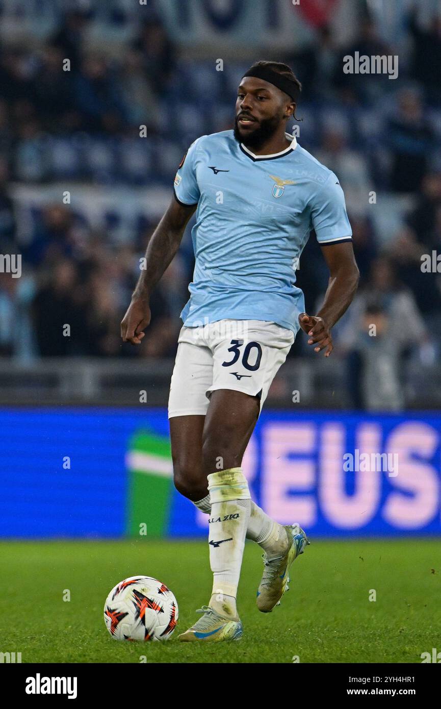 Nuno Tavares of SS Lazio in action during the UEFA Europa League 2024/ ...