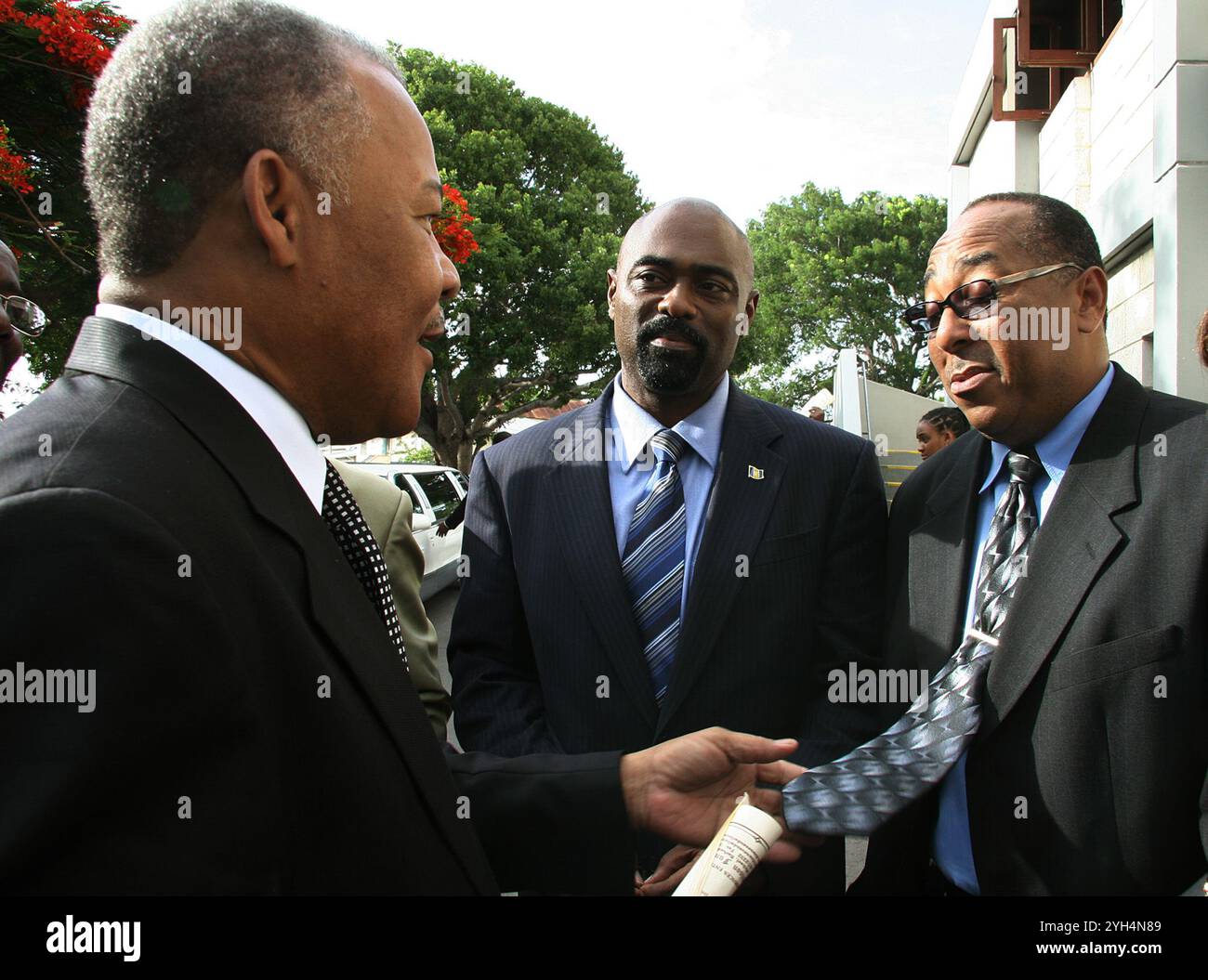 Owen Arthur/Late Prime Minister Of Barbados Stock Photo - Alamy