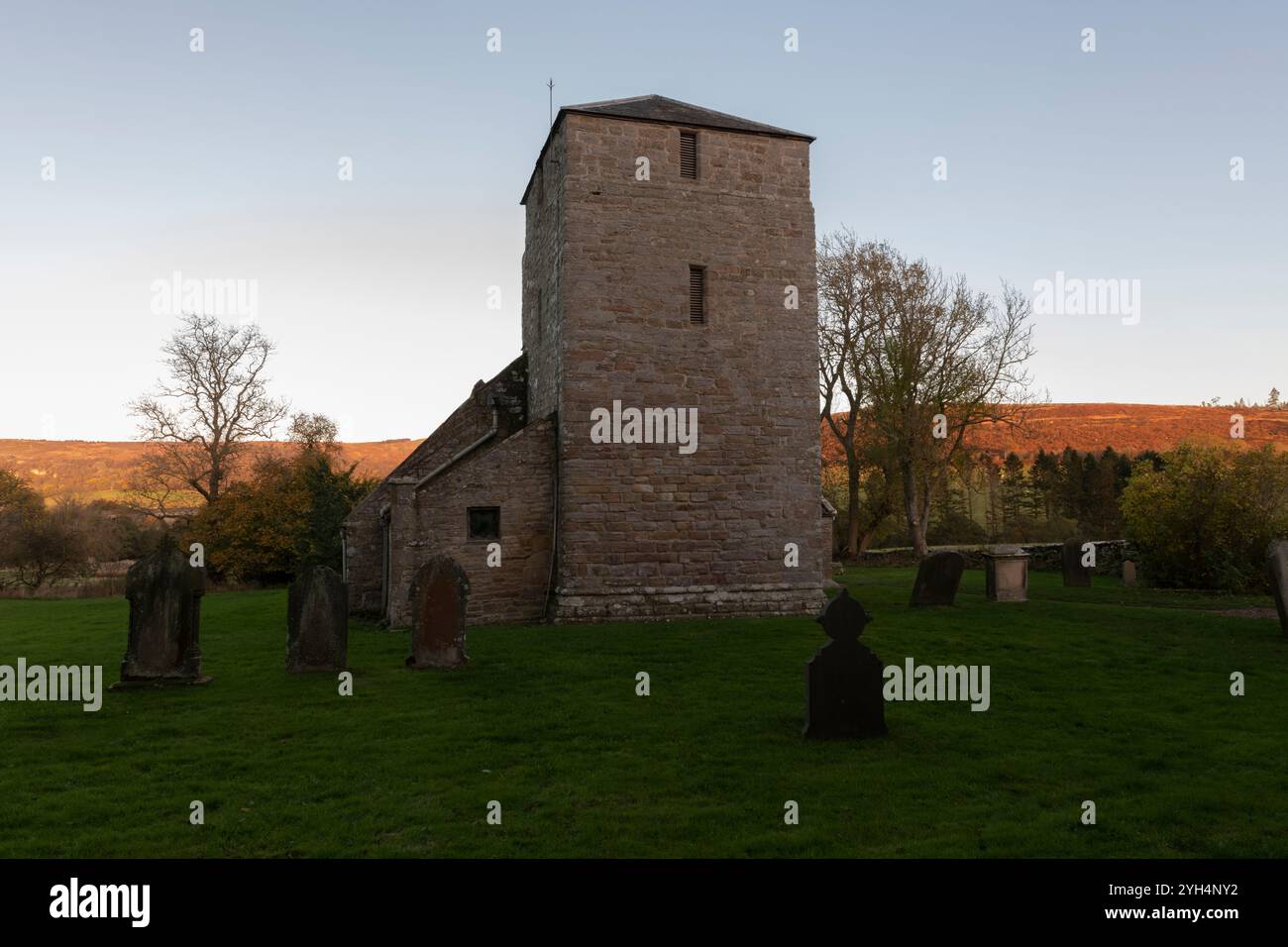 St John the Baptist church, Edlingham Stock Photo - Alamy