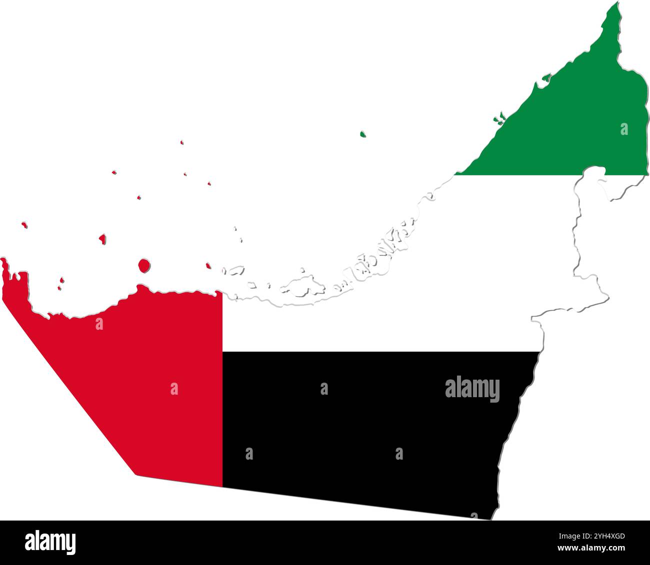 Uae map Stock Vector Images - Alamy