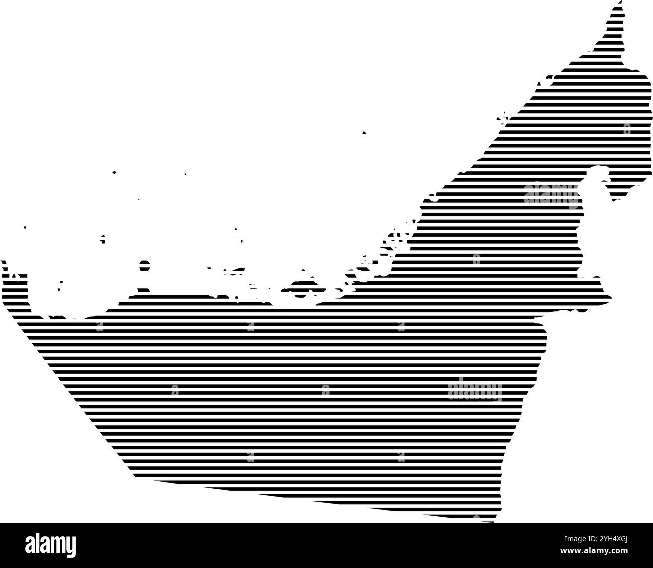 United arab emirates map lines Stock Vector Images - Alamy