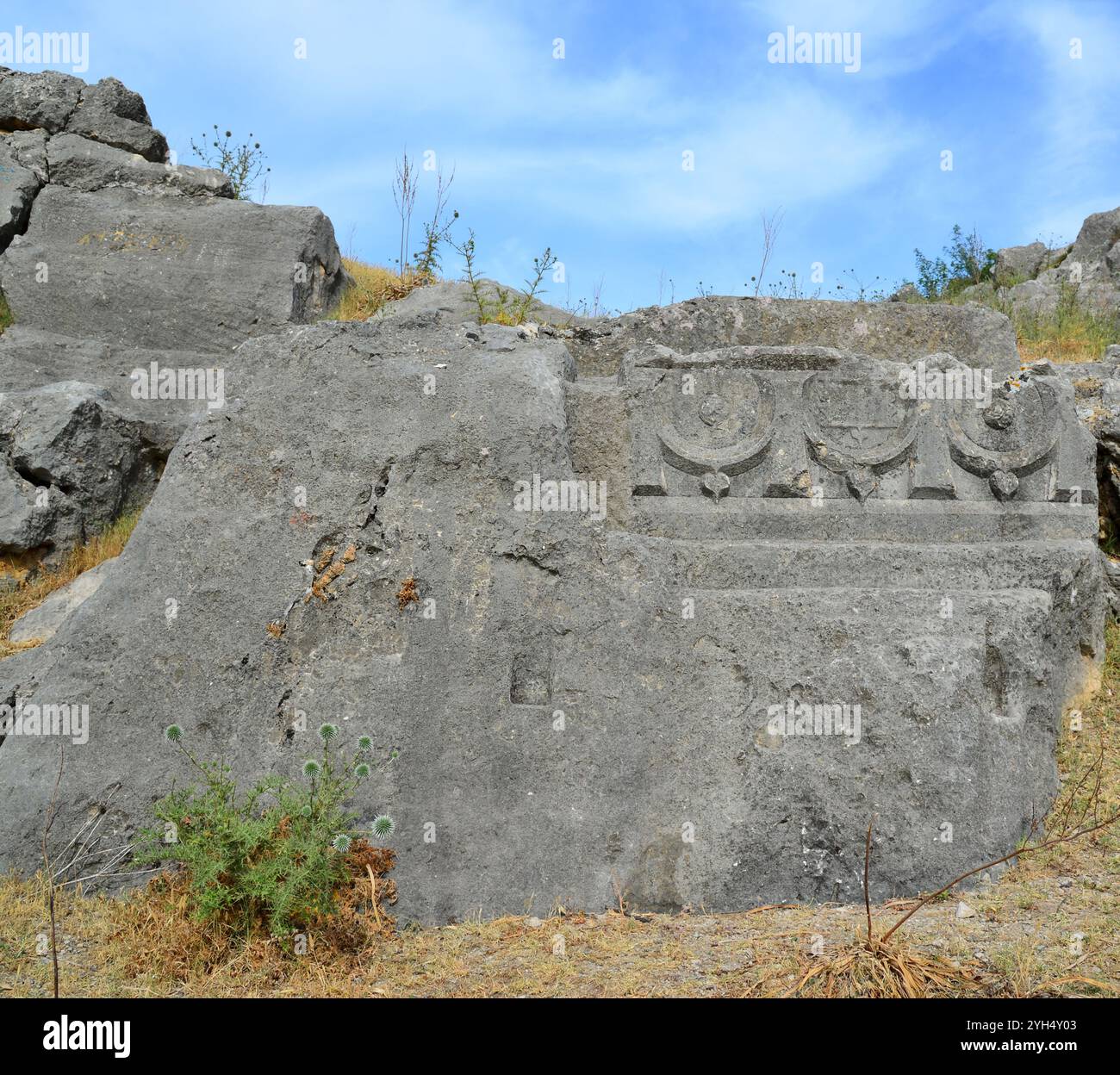 Anavarza Ancient City in Kozan, Adana, Turkey Stock Photo - Alamy