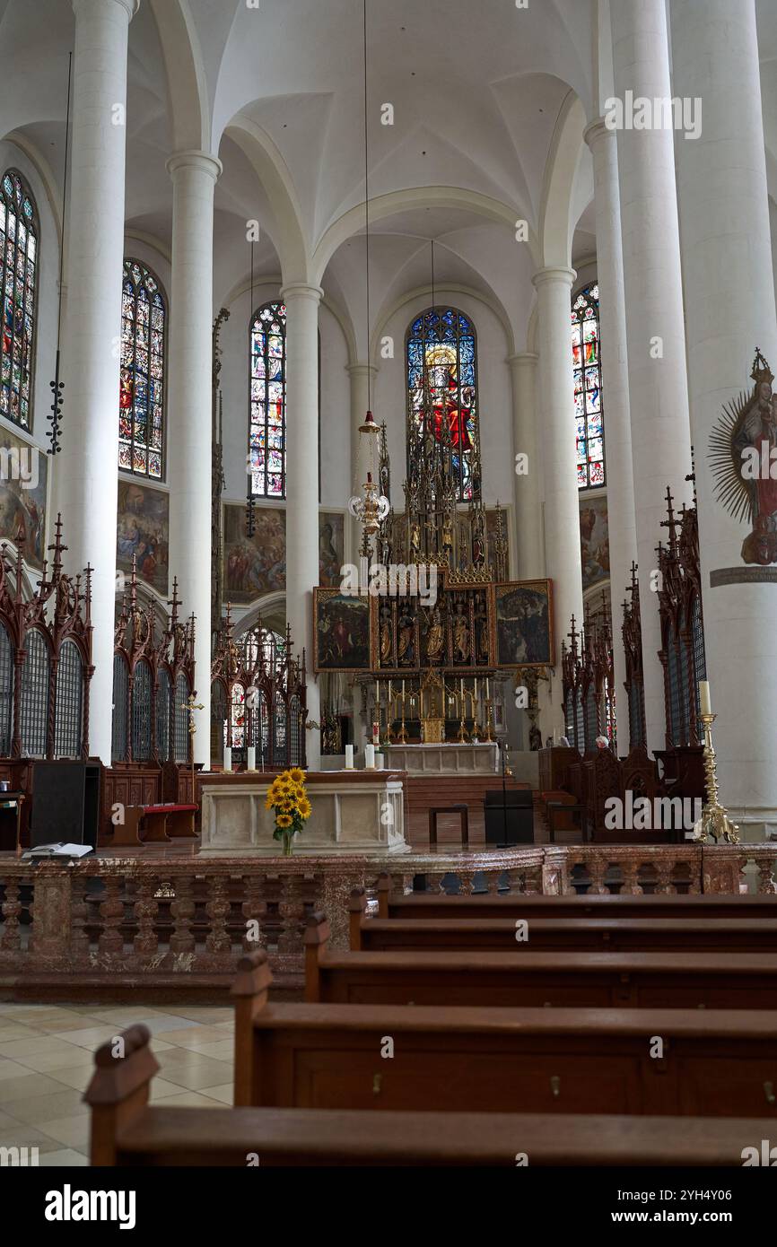 Straubing, Germany - October 12, 2024 - interior of the Church of St ...