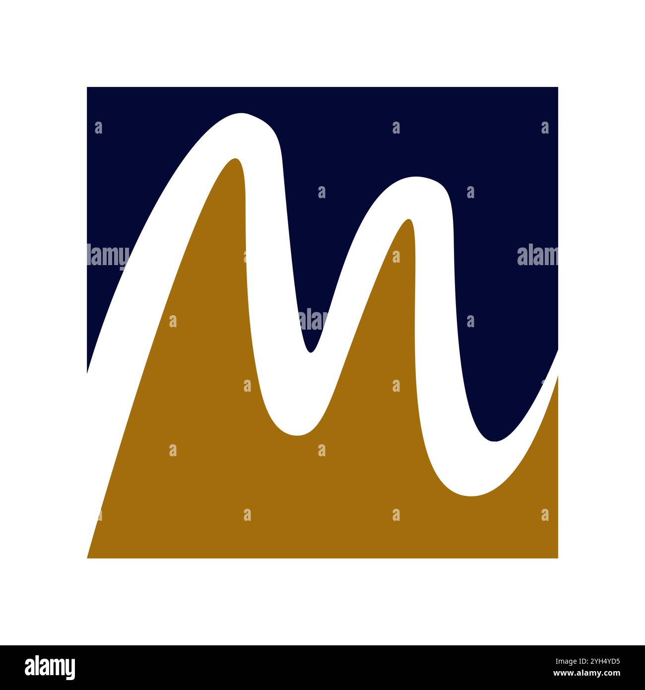 Initial Letter M Logo Design Stock Vector Image & Art - Alamy