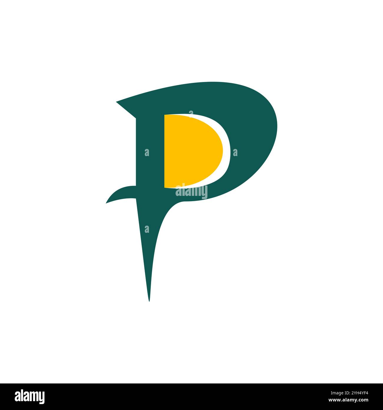 Initial Letter P Logo Design Stock Vector Image & Art - Alamy