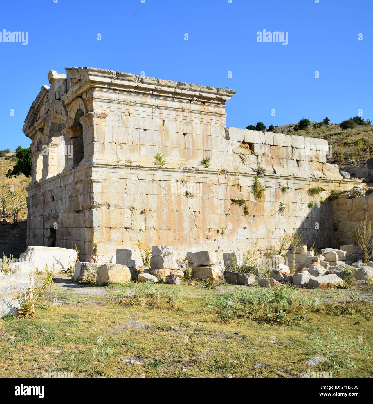 Sar ancient city is located in Tufanbeyli, Adana, Turkey Stock Photo ...