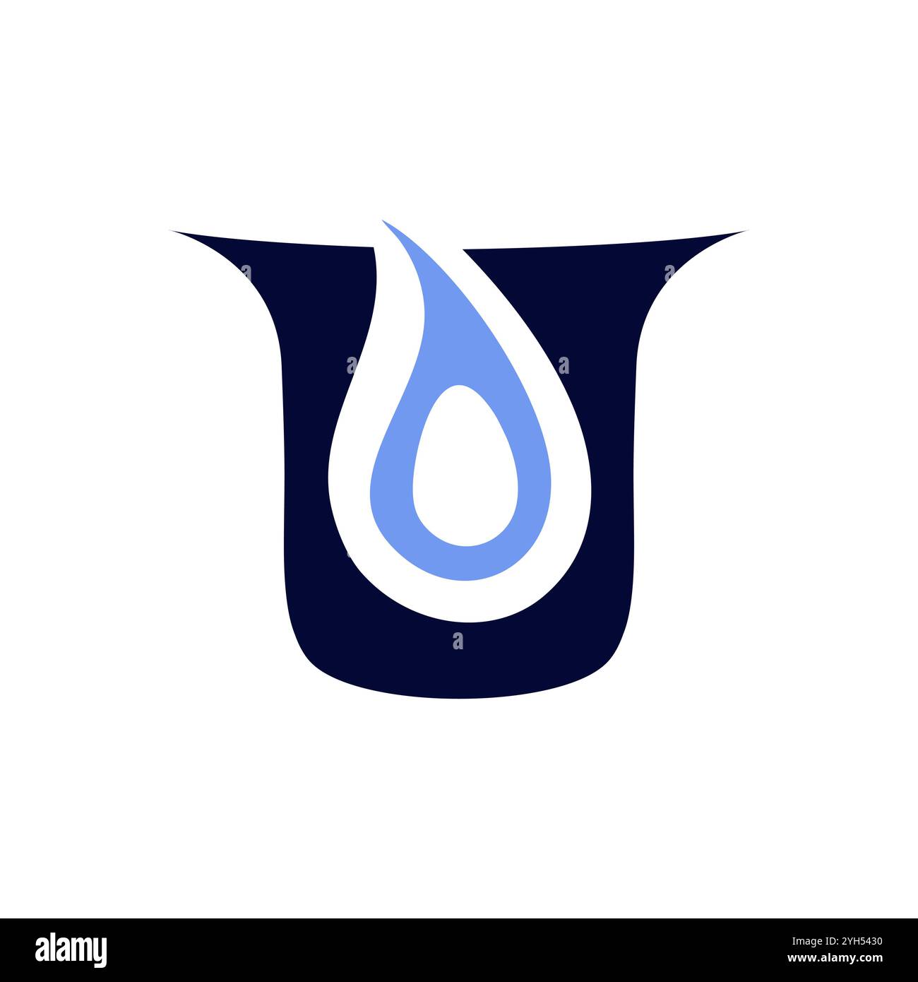 U logo design hi-res stock photography and images - Alamy