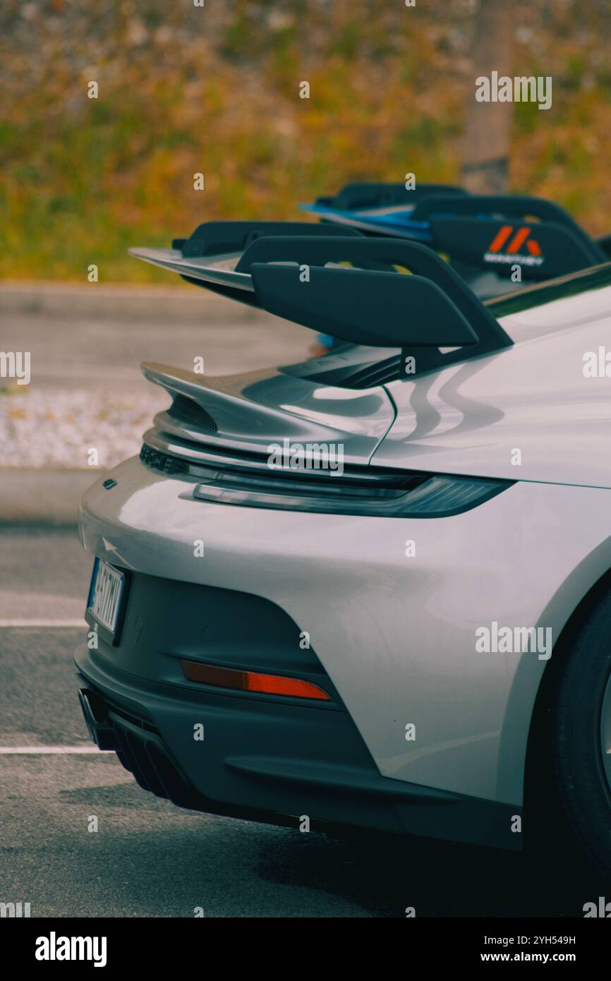 Photos of various types of Porsches taken at a Porsche Experience event ...