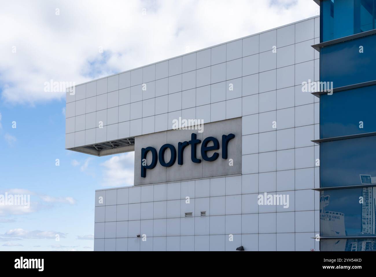 Porter Airlines headquarters at Billy Bishop Toronto City Airport on ...