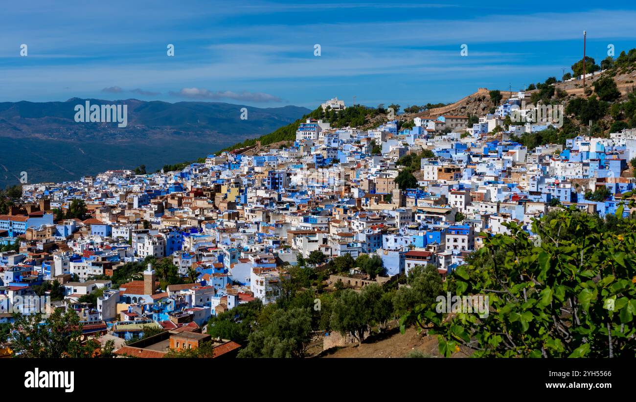 Aerial view chefchaouen hi-res stock photography and images - Alamy