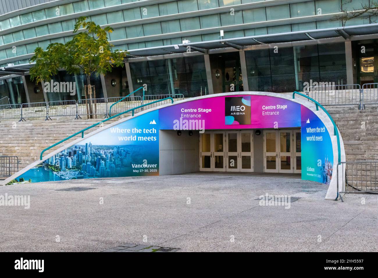 Striking view of the centre stage entrance at altice arena, showcasing ...