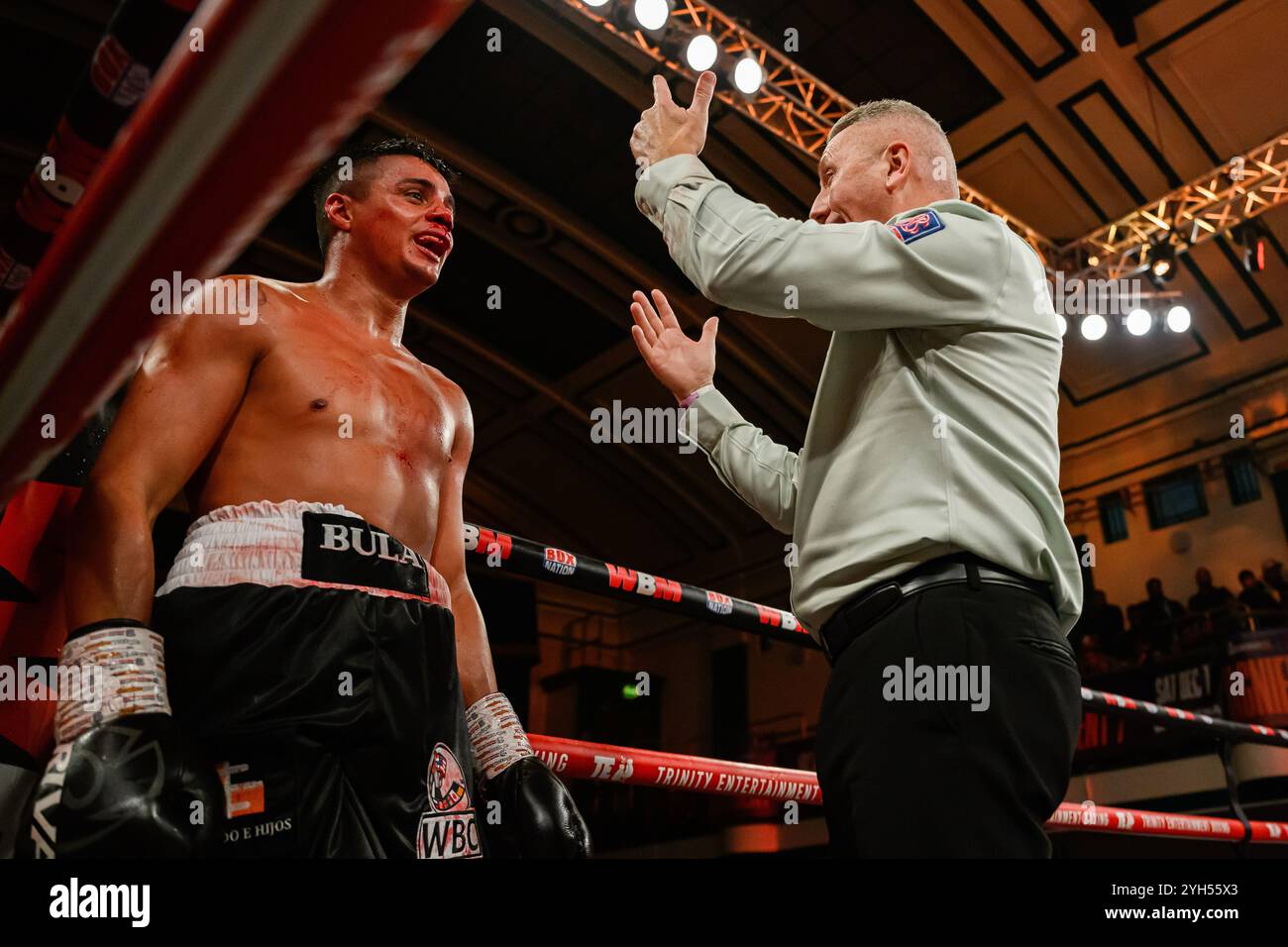 LONDON, UNITED KINGDOM. 08 Nov, 24. Luka Plantic vs Martin Bulacio ...
