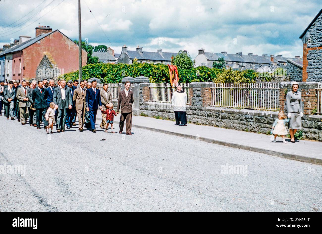 The mens section of the Corpus Christi procession held in Castleisland ...