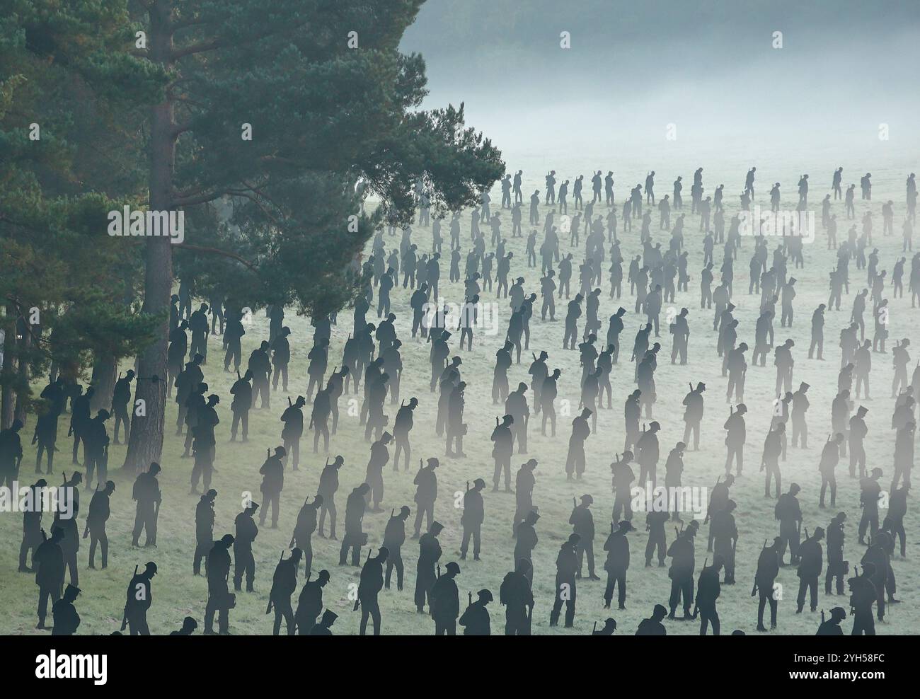 Standing with Giants memorial, For Your Tomorrow, Stowe Stock Photo - Alamy