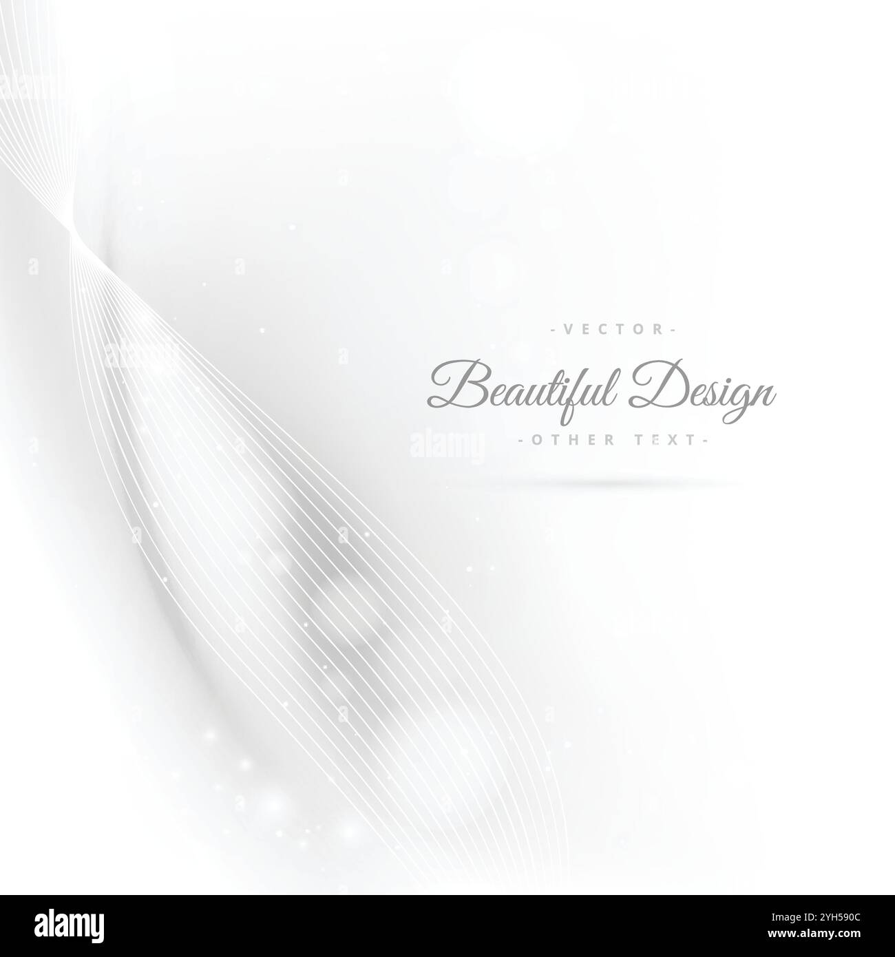 beautiful shiny waves in white background Stock Vector Image & Art - Alamy