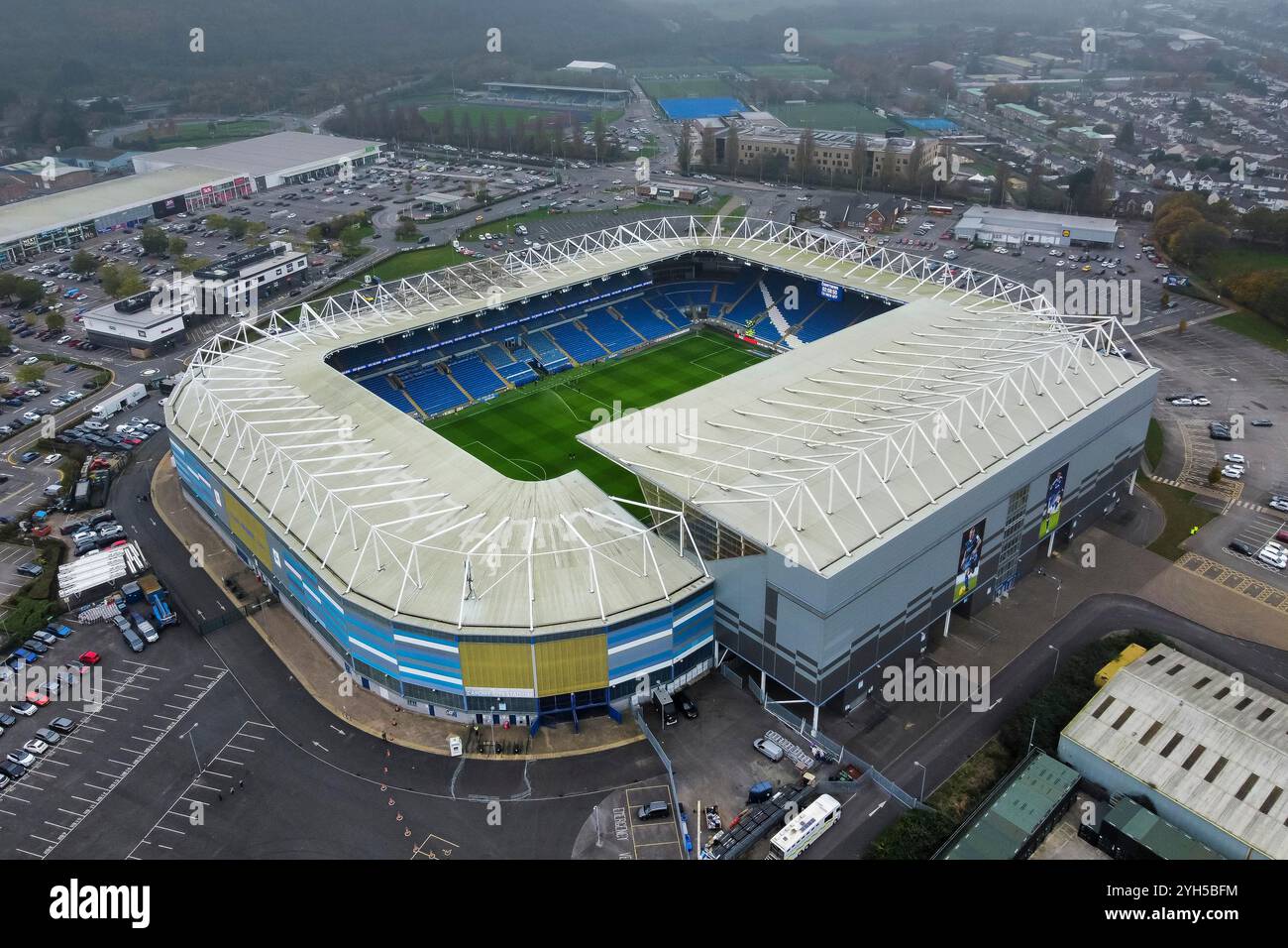 Cardiff, Wales, UK. 9th November 2024. General aerial view of the ...