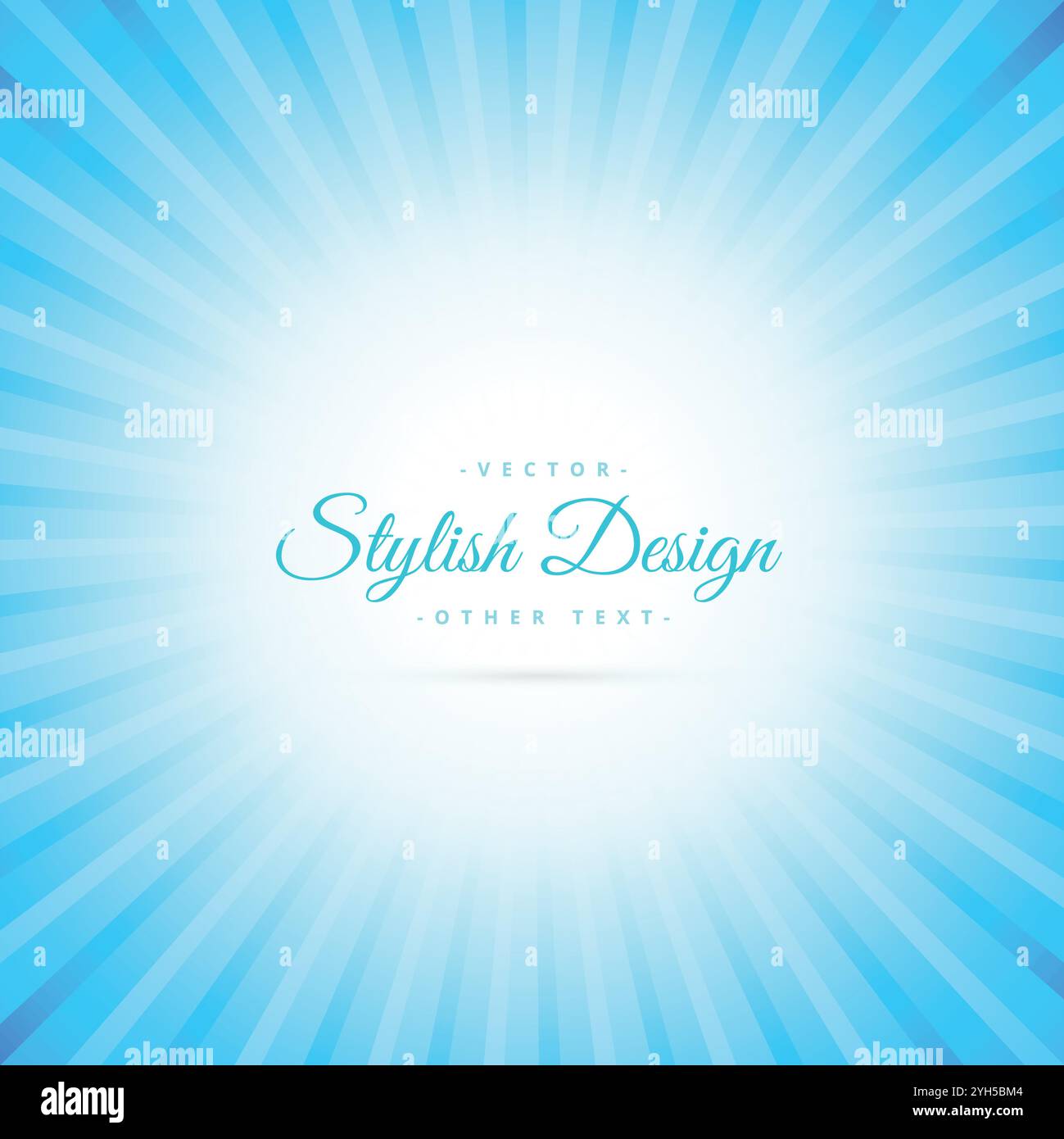 beautiful sky blue sunburst background Stock Vector Image & Art - Alamy