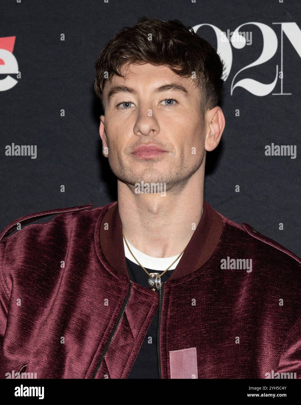 Actor Barry Keoghan poses backstge before discussing the film "Bird" at ...