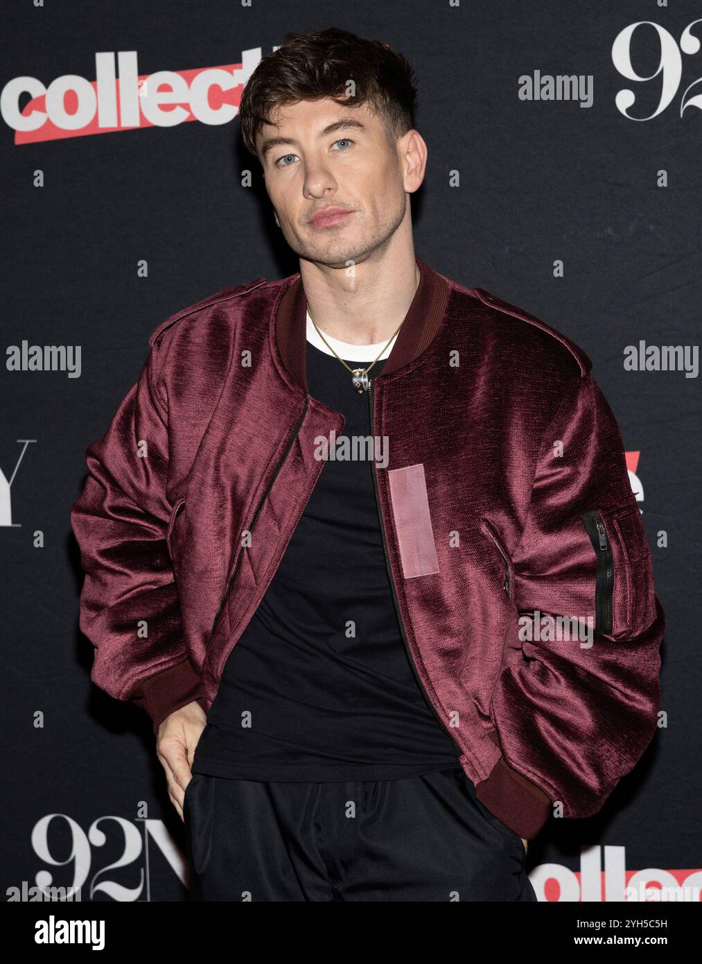 Actor Barry Keoghan poses backstge before discussing the film "Bird" at ...