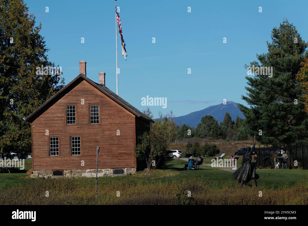 The John Brown homestead and farm in North Elba, New York of the famous ...