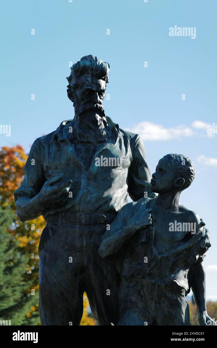 The John Brown homestead and farm in North Elba, New York of the famous ...