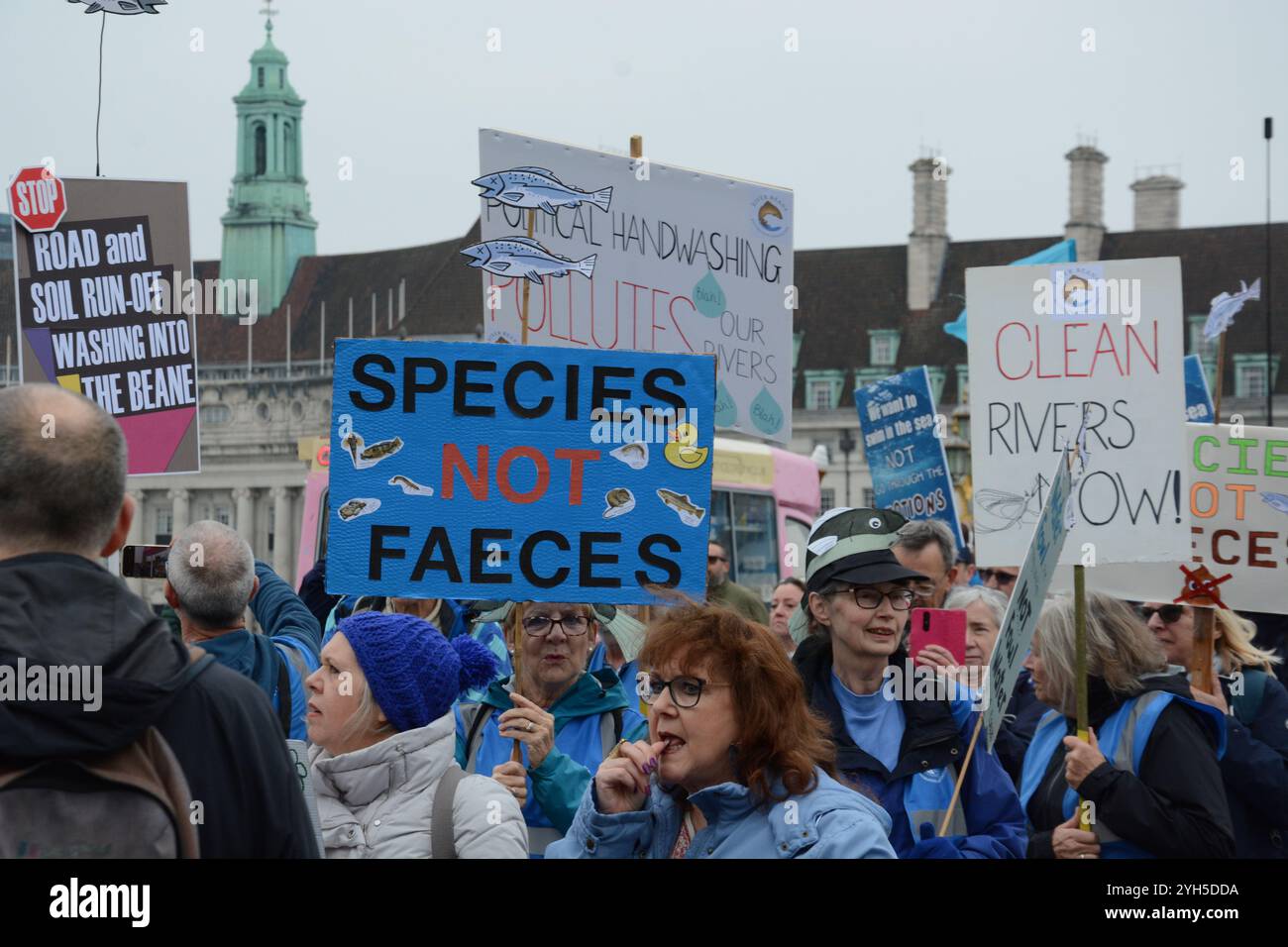The March for Clean Water in central London Sunday 3rd November 2024 in ...