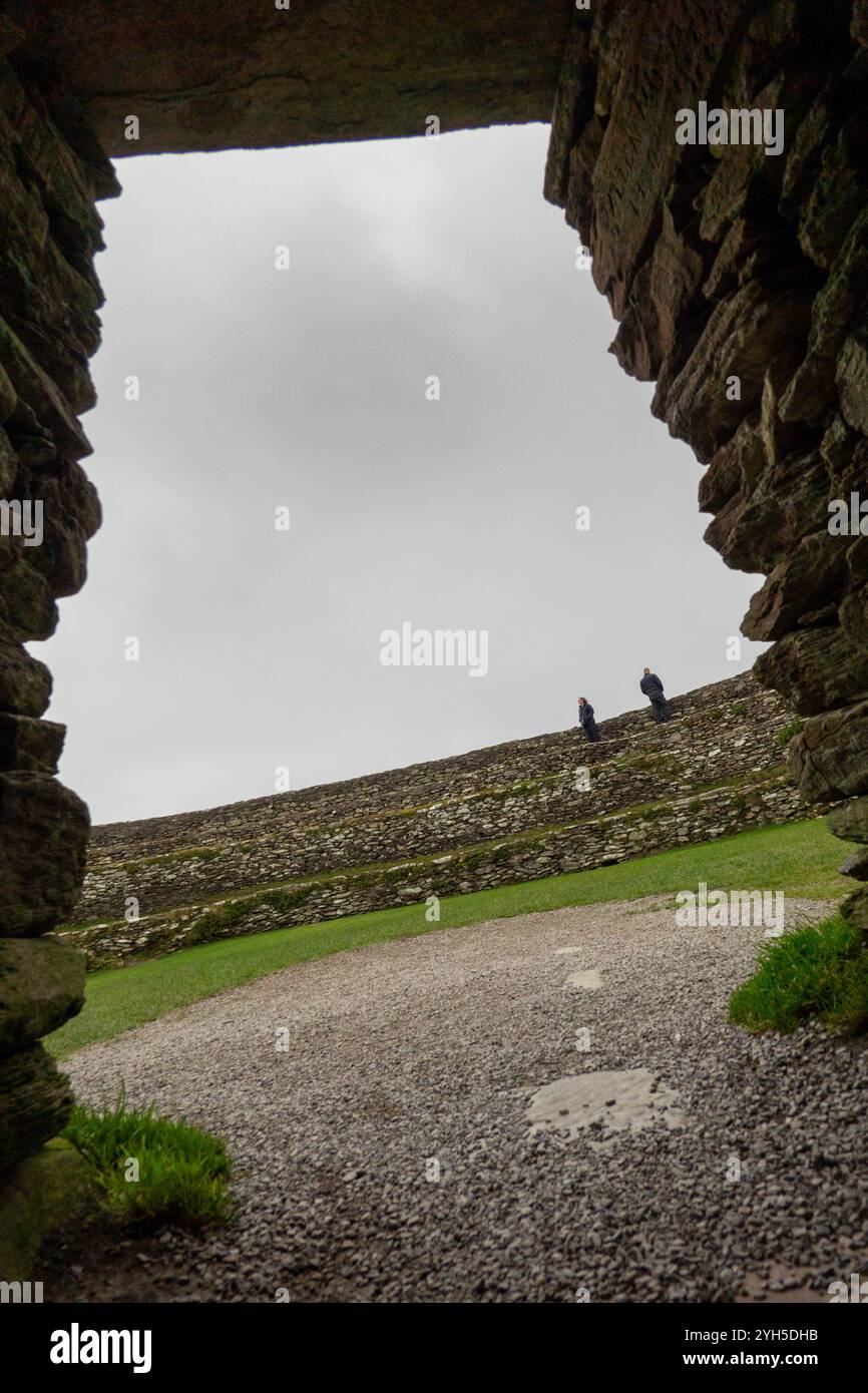 Grianan Of Aileach, stone fort of Aileach Stock Photo - Alamy