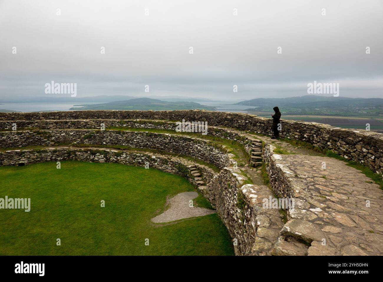 Grianan Of Aileach, stone fort of Aileach Stock Photo - Alamy