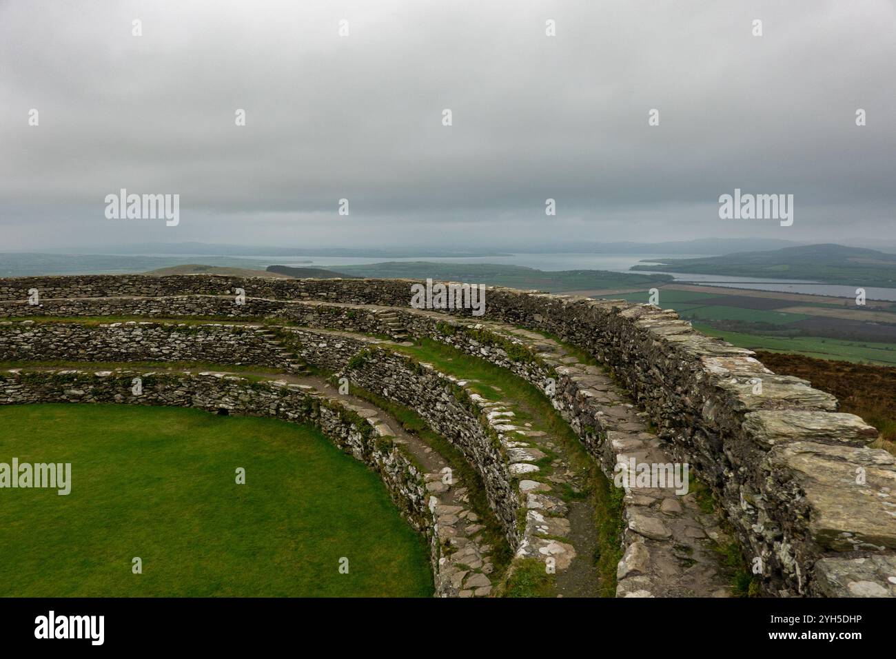 Grianan Of Aileach, stone fort of Aileach Stock Photo - Alamy