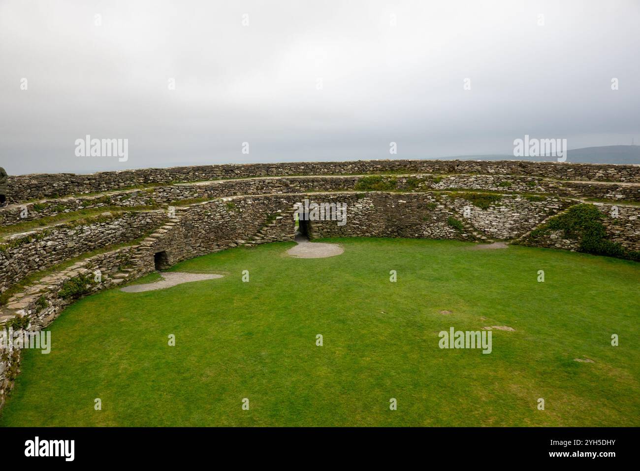 Grianan Of Aileach, stone fort of Aileach Stock Photo - Alamy