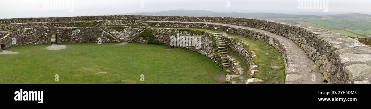 Grianan Of Aileach, stone fort of Aileach Stock Photo - Alamy
