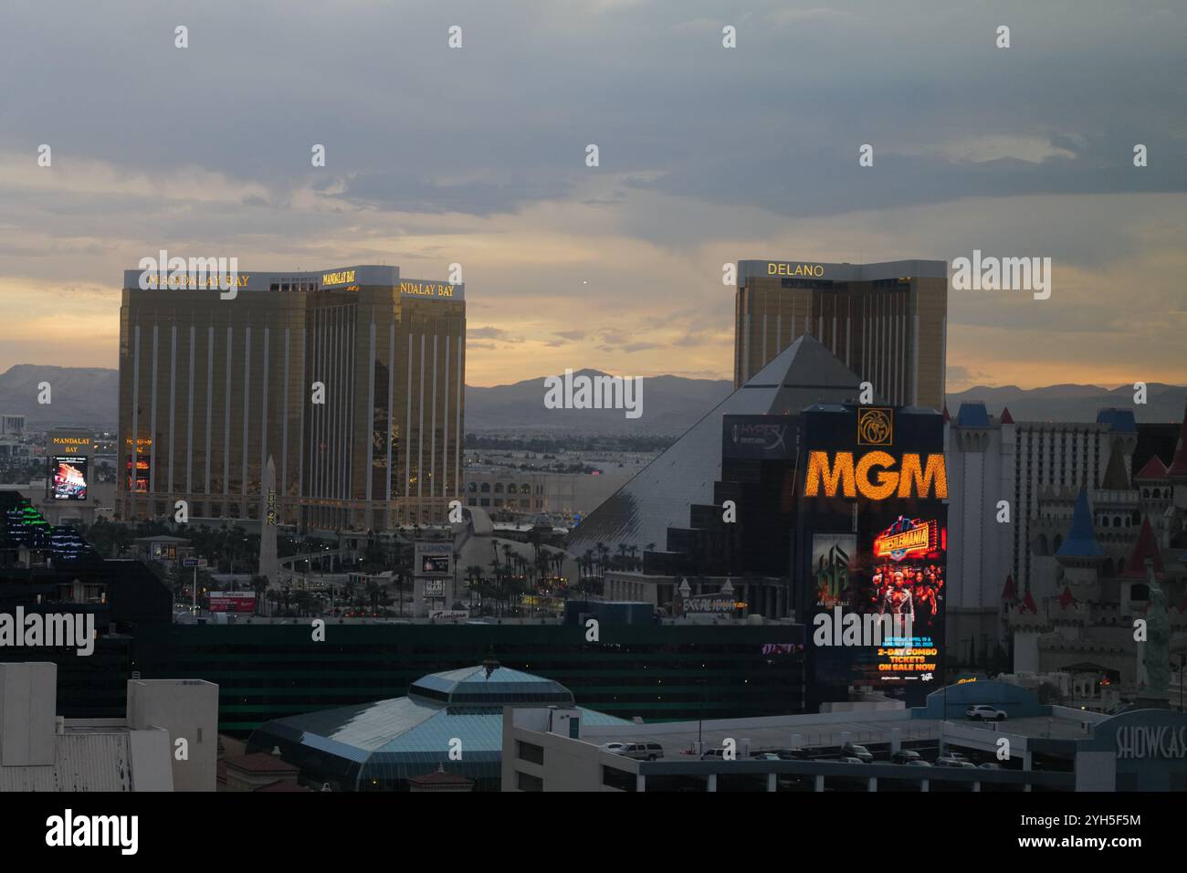 Iconic sites around Las Vegas, Nevada - including the view of the Strip ...