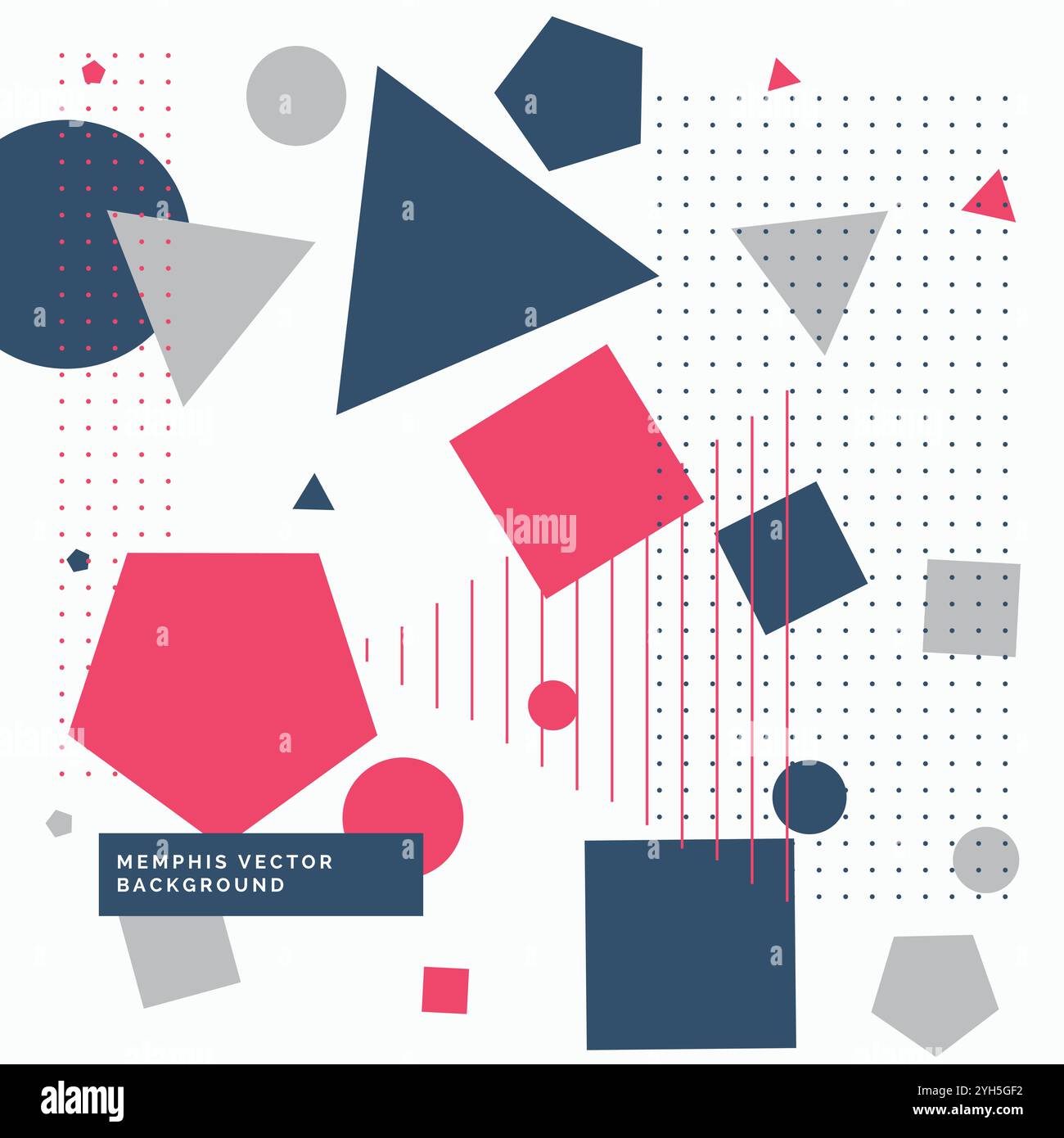 1980s vector geometric shapes hi-res stock photography and images - Alamy