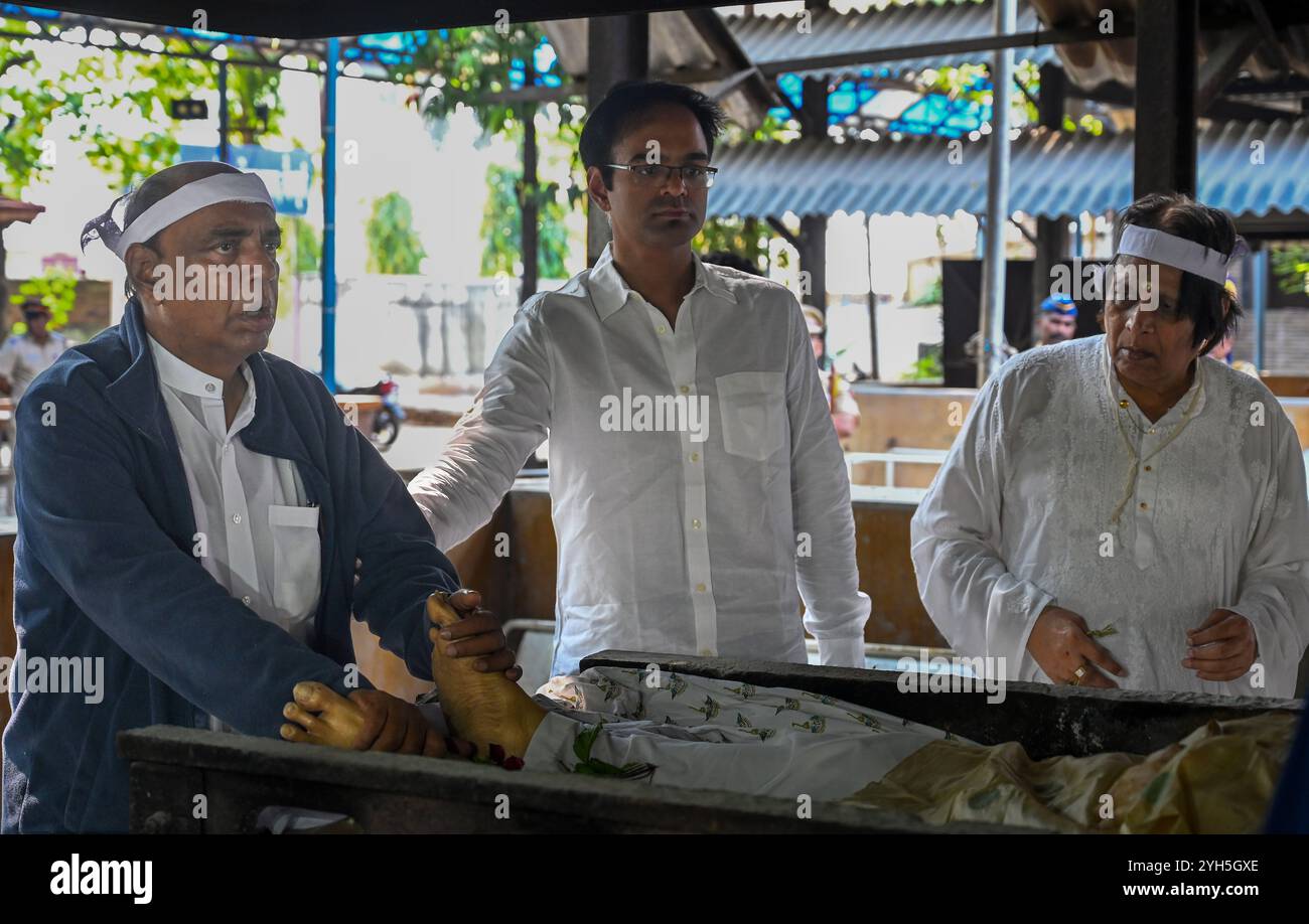 MUMBAI, INDIA - NOVEMBER 9: Brij Narayan and Shiv Narayan, the sons of ...