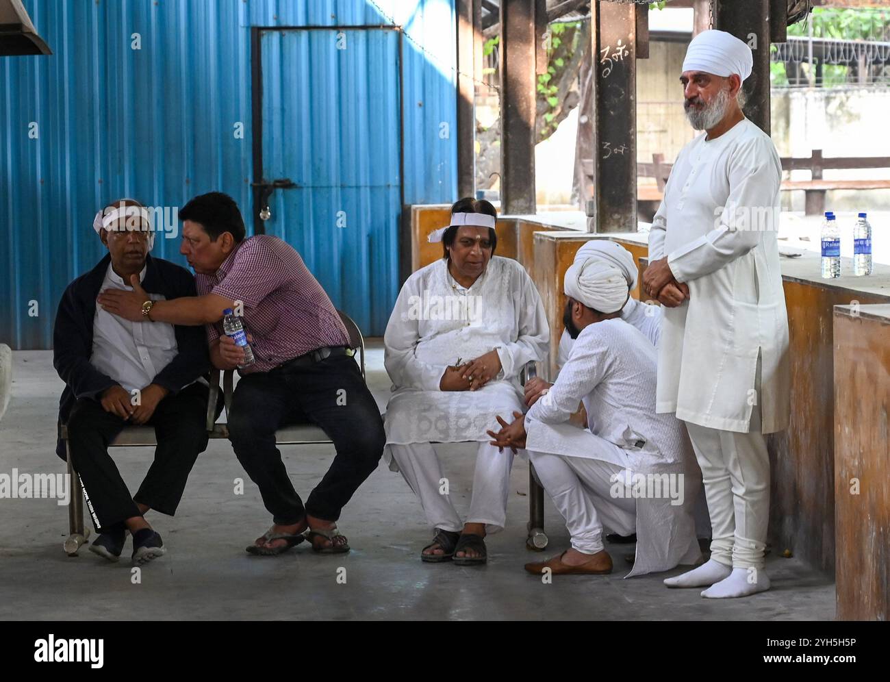 MUMBAI, INDIA - NOVEMBER 9: Brij Narayan and Shiv Narayan, the sons of ...