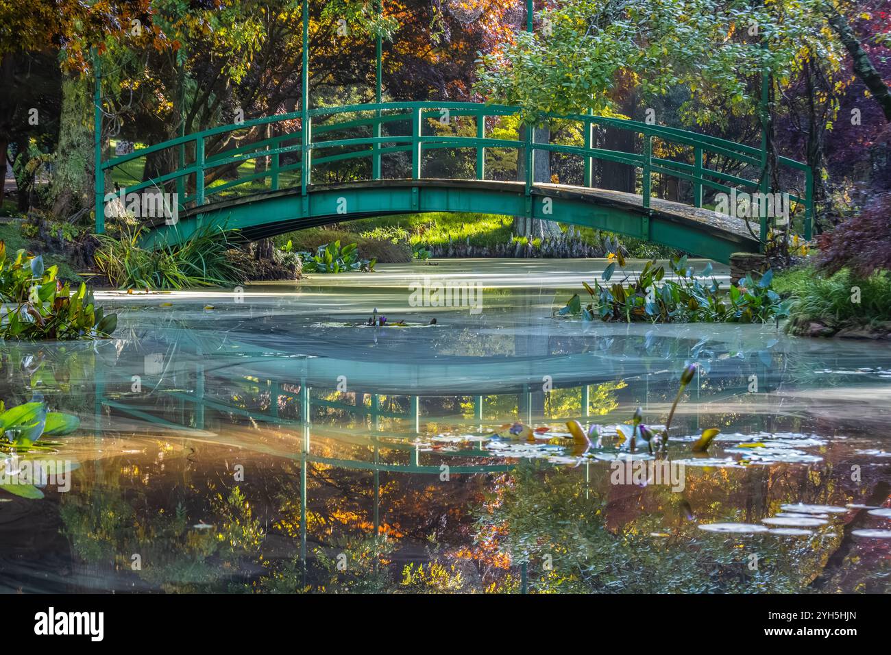 Monet Bridge in the Waterlily Gardens at world-class Gibbs Gardens in ...