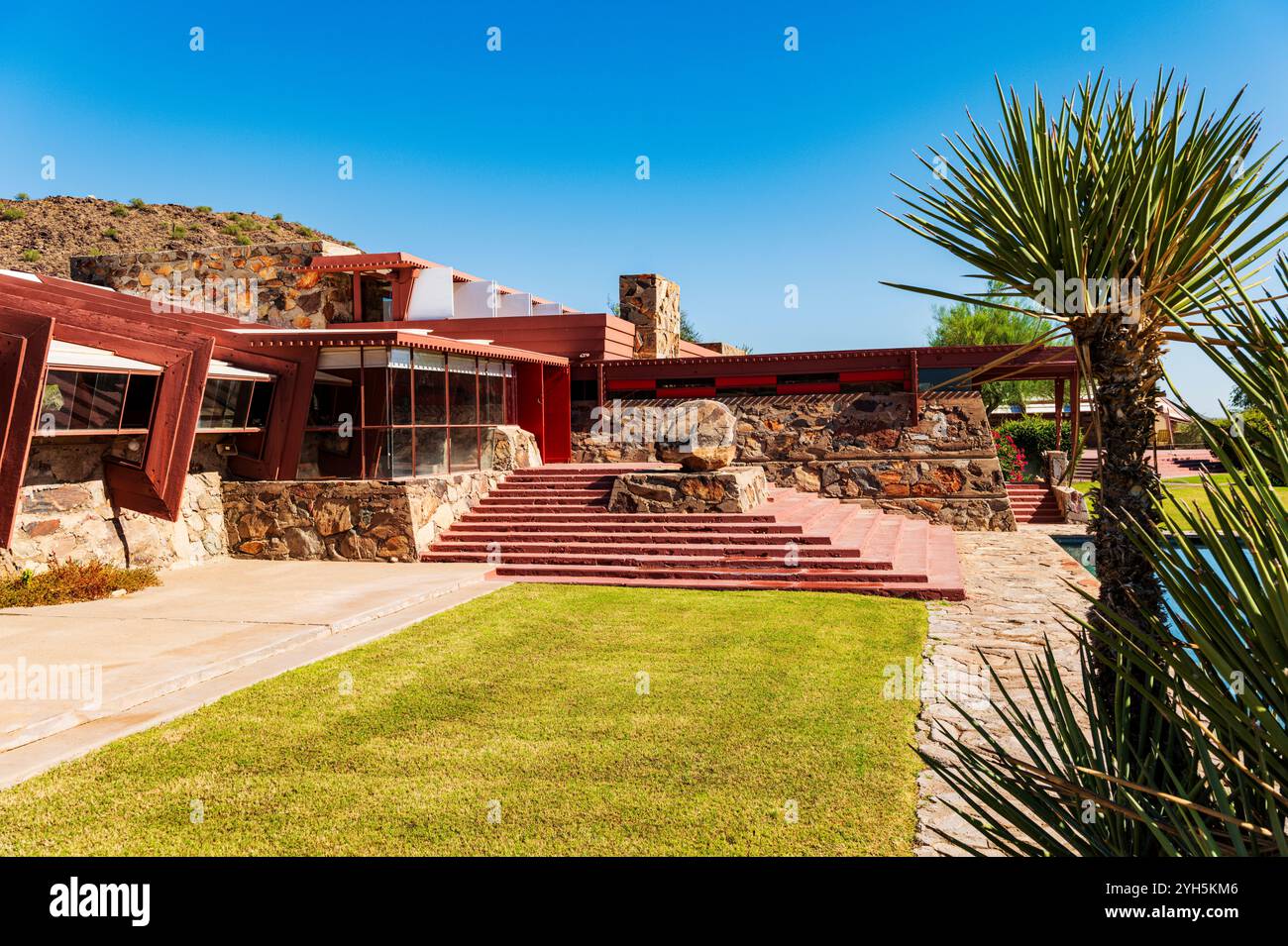 Exterior view; Frank Lloyd Wright's Taliesin West; Scottsdale; Arizona; USA Stock Photo - Alamy