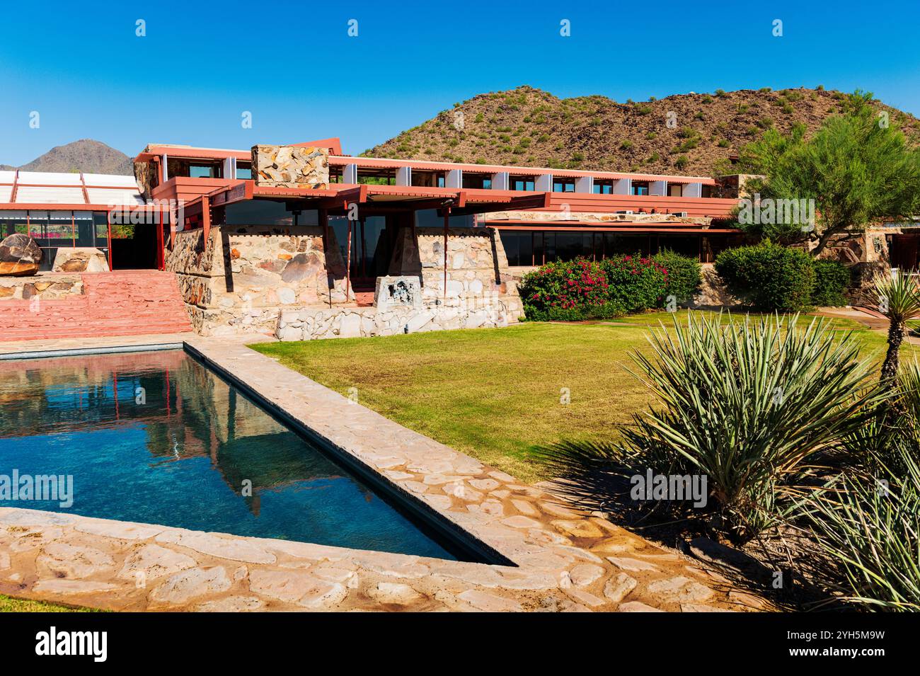 Exterior view; Frank Lloyd Wright's Taliesin West; Scottsdale; Arizona ...