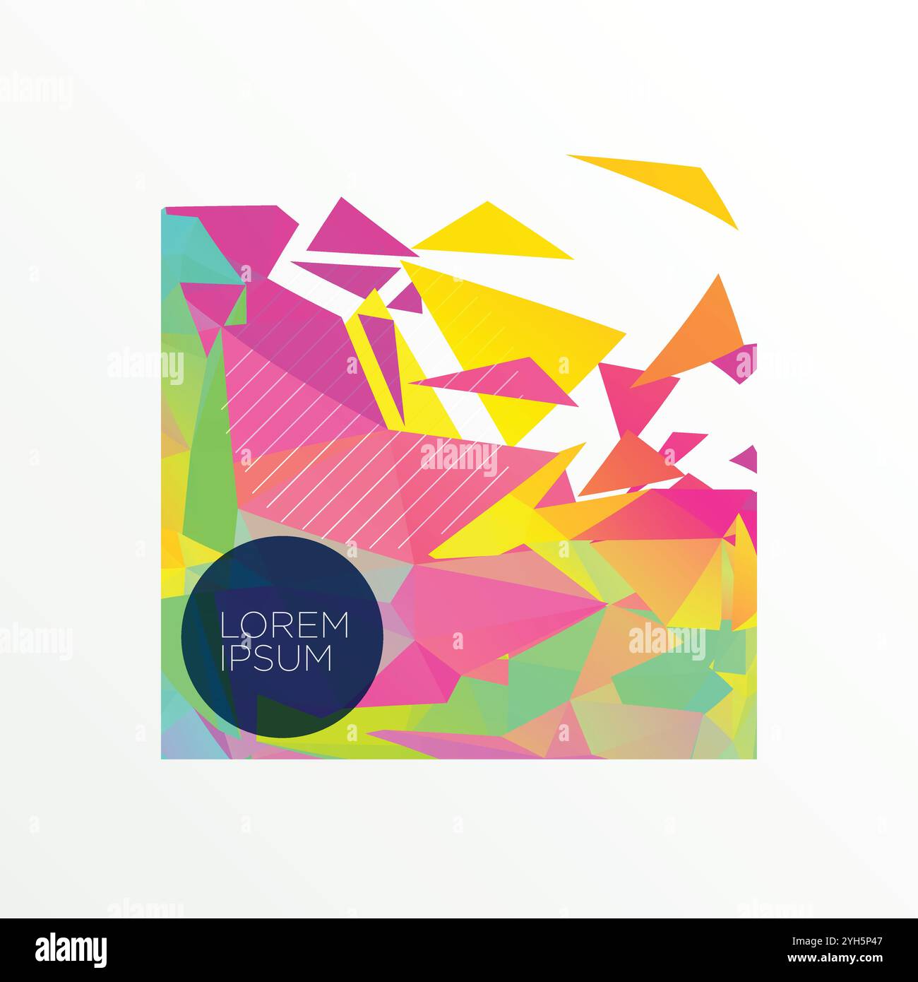 Abstract colorful triangles background hi-res stock photography and ...