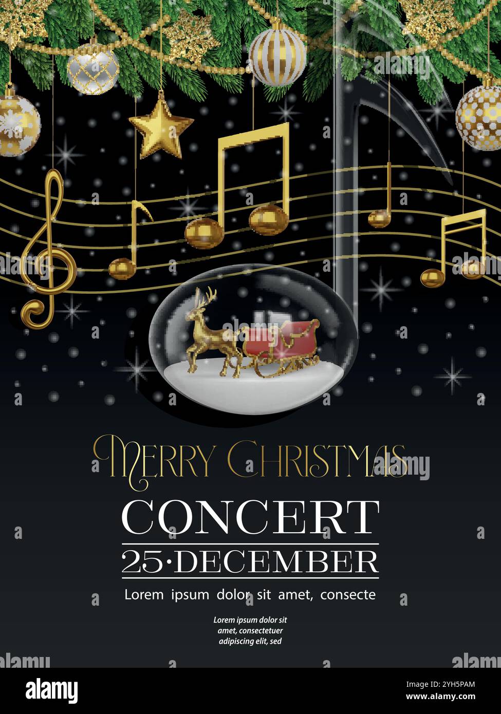 3d golden music notes Stock Vector Images - Alamy