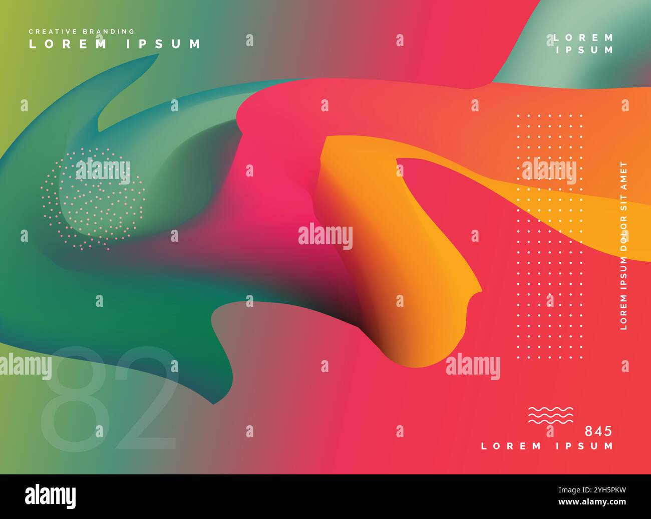 colorful abstract shape poster background vector illustration Stock ...