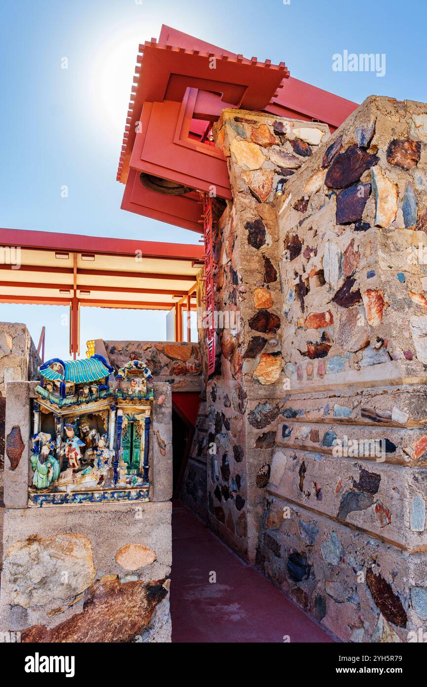 Exterior view; Frank Lloyd Wright's Taliesin West; Scottsdale; Arizona ...
