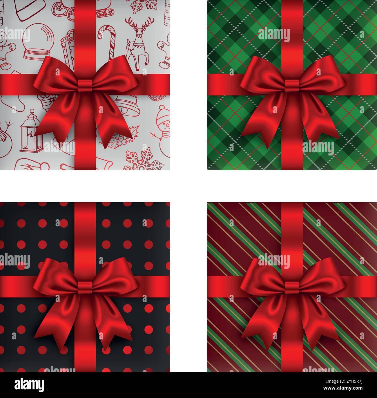 View gift boxes red Stock Vector Images - Alamy