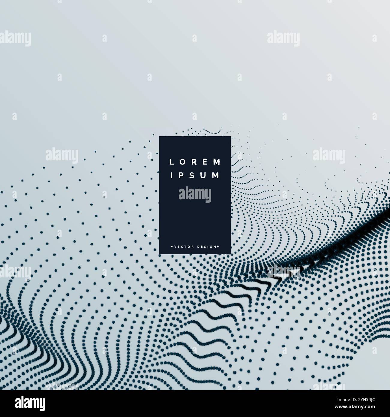abstract particle wave design background Stock Vector Image & Art - Alamy