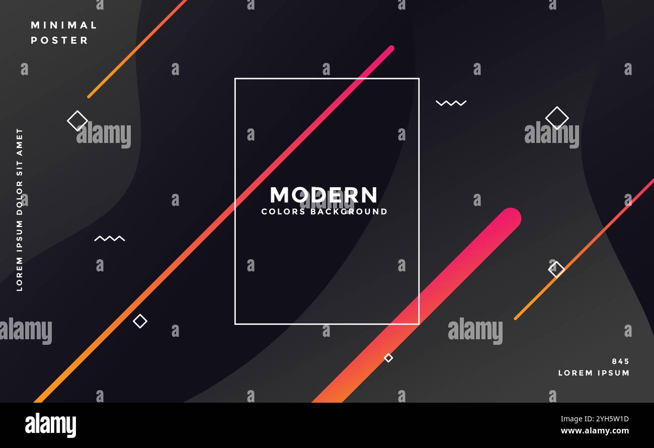 modern dark memphis style black background Stock Vector Image & Art - Alamy