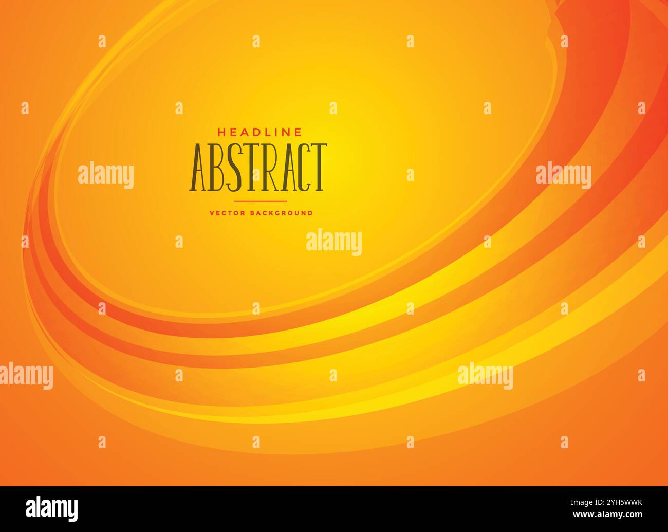 orange background with wavy shape Stock Vector Image & Art - Alamy