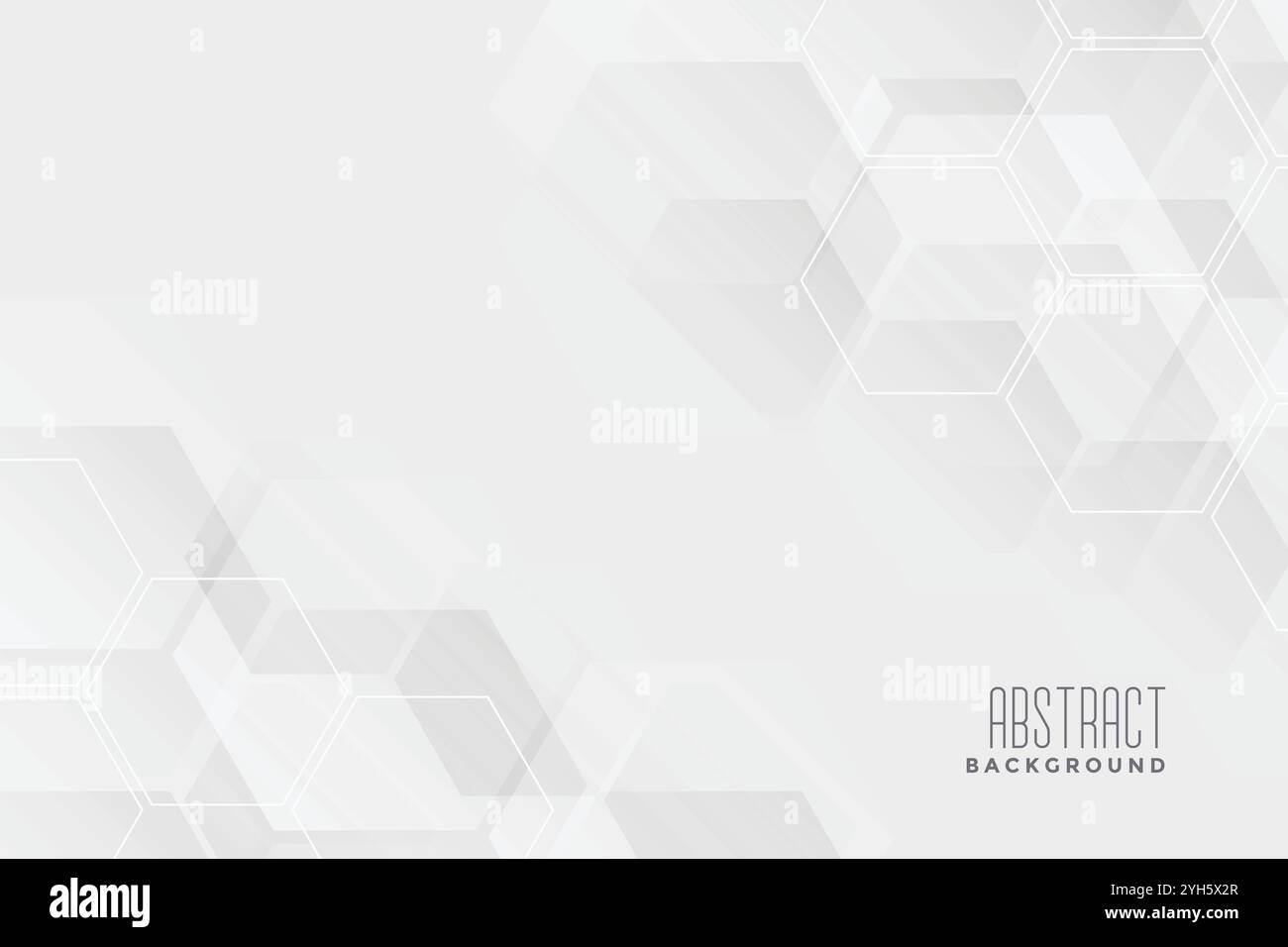 abstract hexagonal white background design Stock Vector Image & Art - Alamy